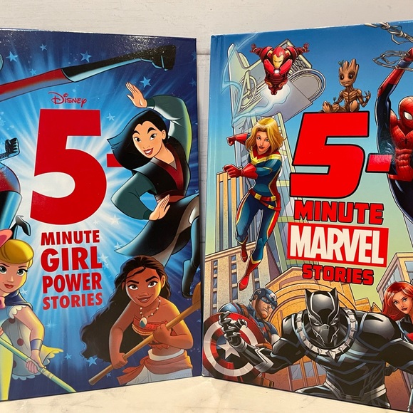 Toys | Disney Marvel 5 Minute Book Set | Poshmark